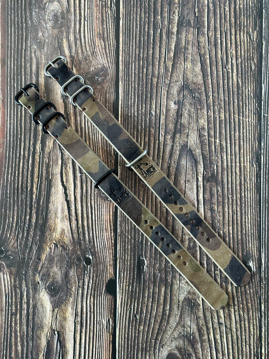 NATO Strap - La Perla Azzura Camouflage – Zane's Handmade